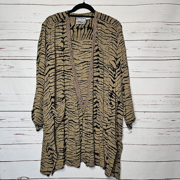 New Option | Tops | Vintage New Option By Kate Geddes Animal Print ...